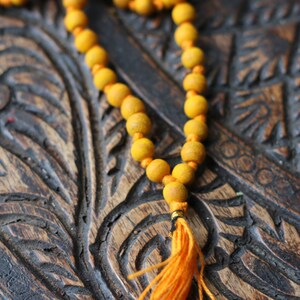 Turmeric Mala, Haldi Mala, 108 Prayer Mala Knotted India Mens Necklace ...