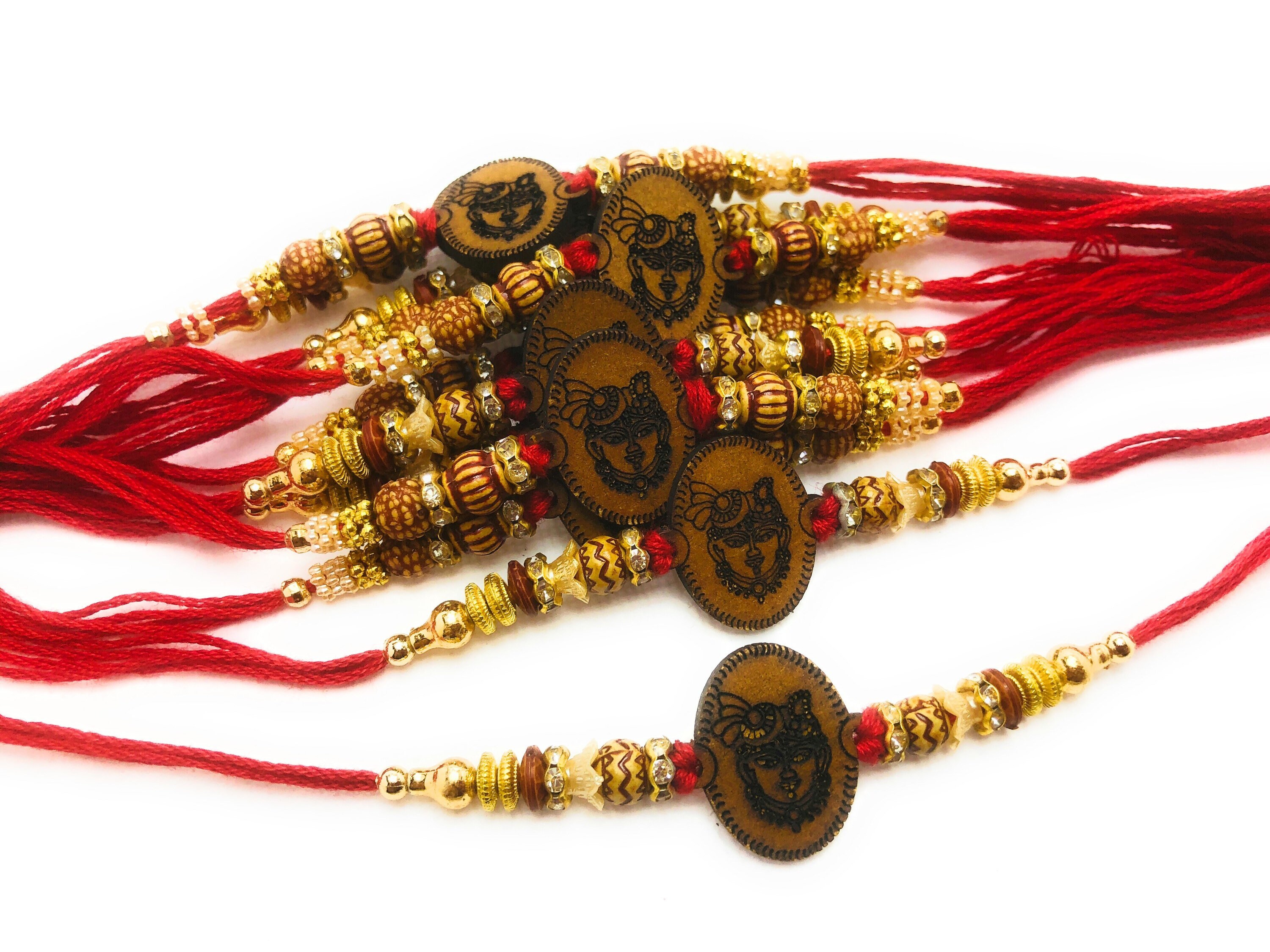 Rakhi Rakhadi Set of 12 Krishna Rakhi Handmade Rakhi Indian - Etsy UK