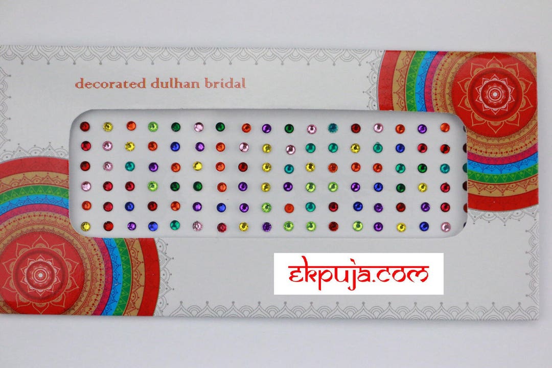 110 Colourful Gem Stunning Indian Bindi Bollywood False Tattoo - Etsy