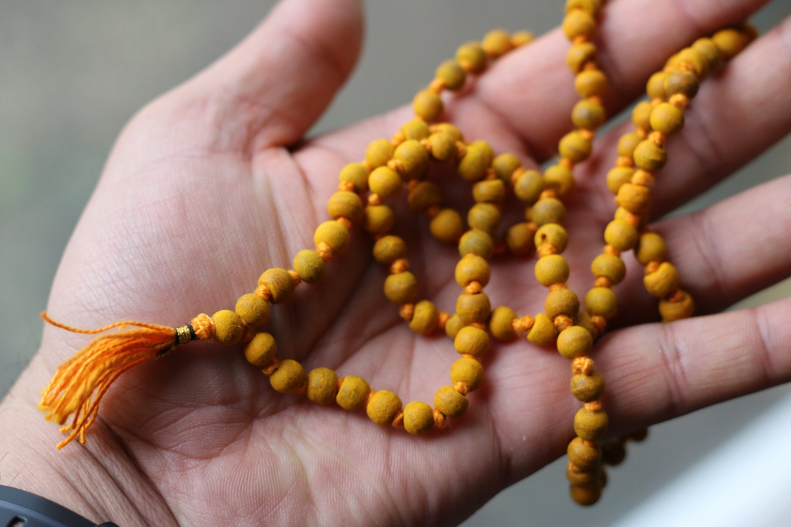 Turmeric Mala Haldi Mala 108 Prayer Mala Knotted India Mens - Etsy UK
