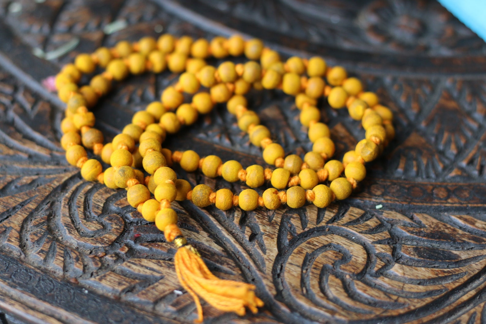 Turmeric Mala Haldi Mala 108 Prayer Mala Knotted India Mens - Etsy UK