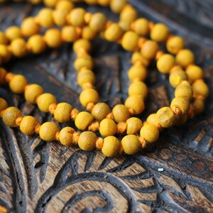 Turmeric Mala, Haldi Mala, 108 Prayer Mala Knotted India Mens Necklace ...