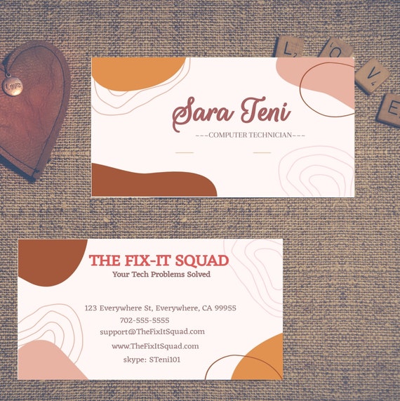 Computer Visiting Card Design Sample