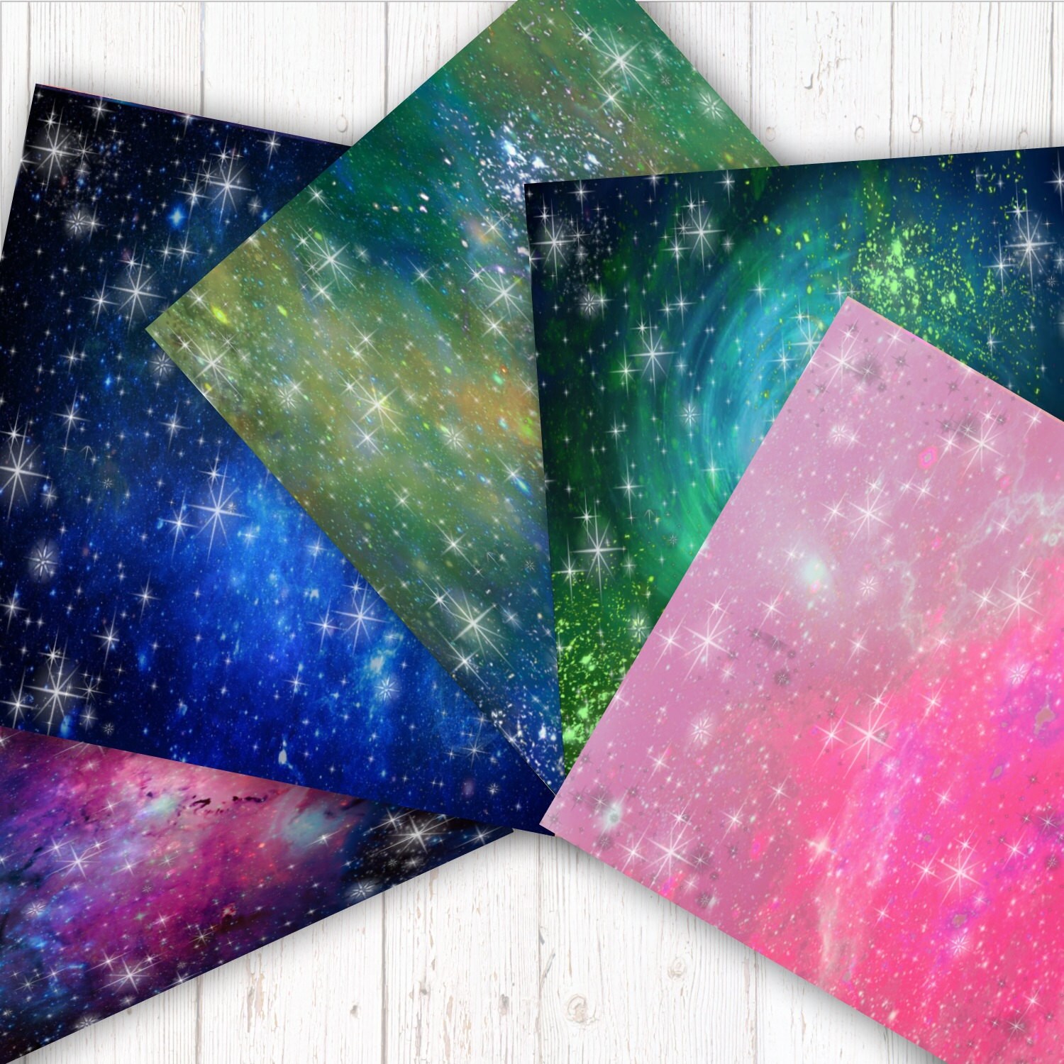 Galaxy Digital Paper, Galaxy Paper, Space Paper, Digital Space Paper ...