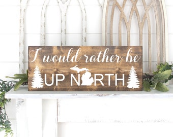 Up North Cabin Sign - Etsy