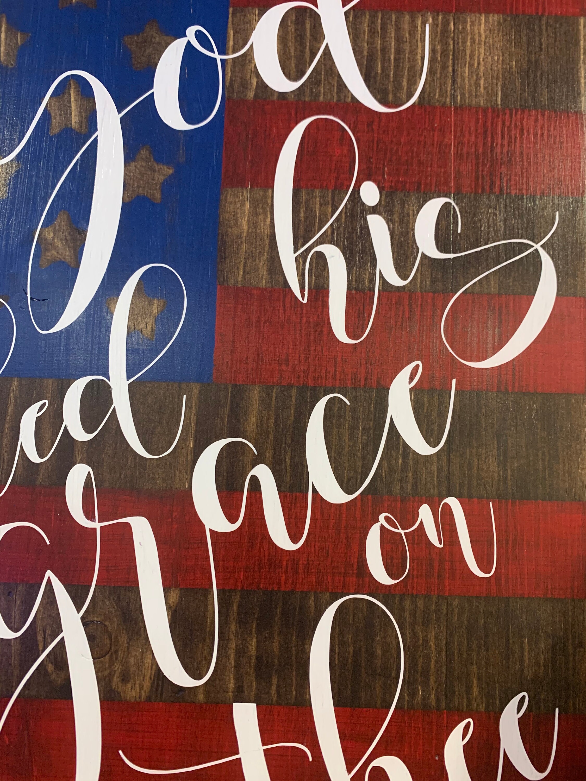 Patriotic Sign america the Beautiful Americana Sign | Etsy