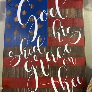 Patriotic Sign america the Beautiful Americana Sign - Etsy