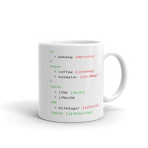 Code Coffee Mug PRINTED ON DEMAND 11oz or 15oz Computer | Etsy
