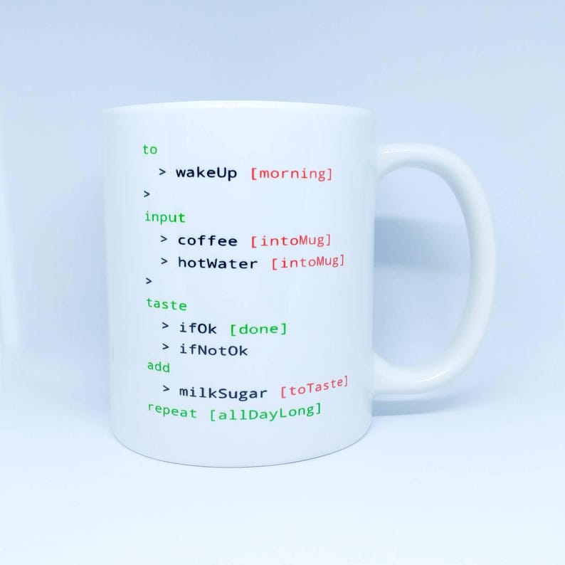 Code Coffee Computer Programmer Coffee Mug Free Uk Etsy