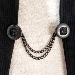Black Round Sweater Cardigan Clip, Sweater Closure 5231 - Etsy