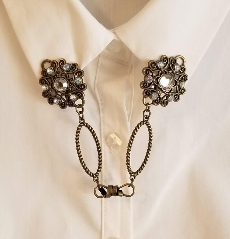 Bronze Sweater Cardigan Clip Collar Clip Sweater Guard - Etsy