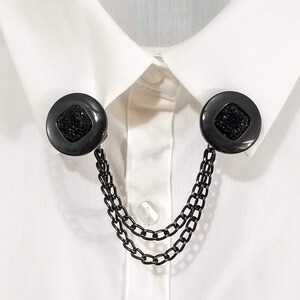 Black Round Sweater Cardigan Clip, Sweater Closure 5231 - Etsy