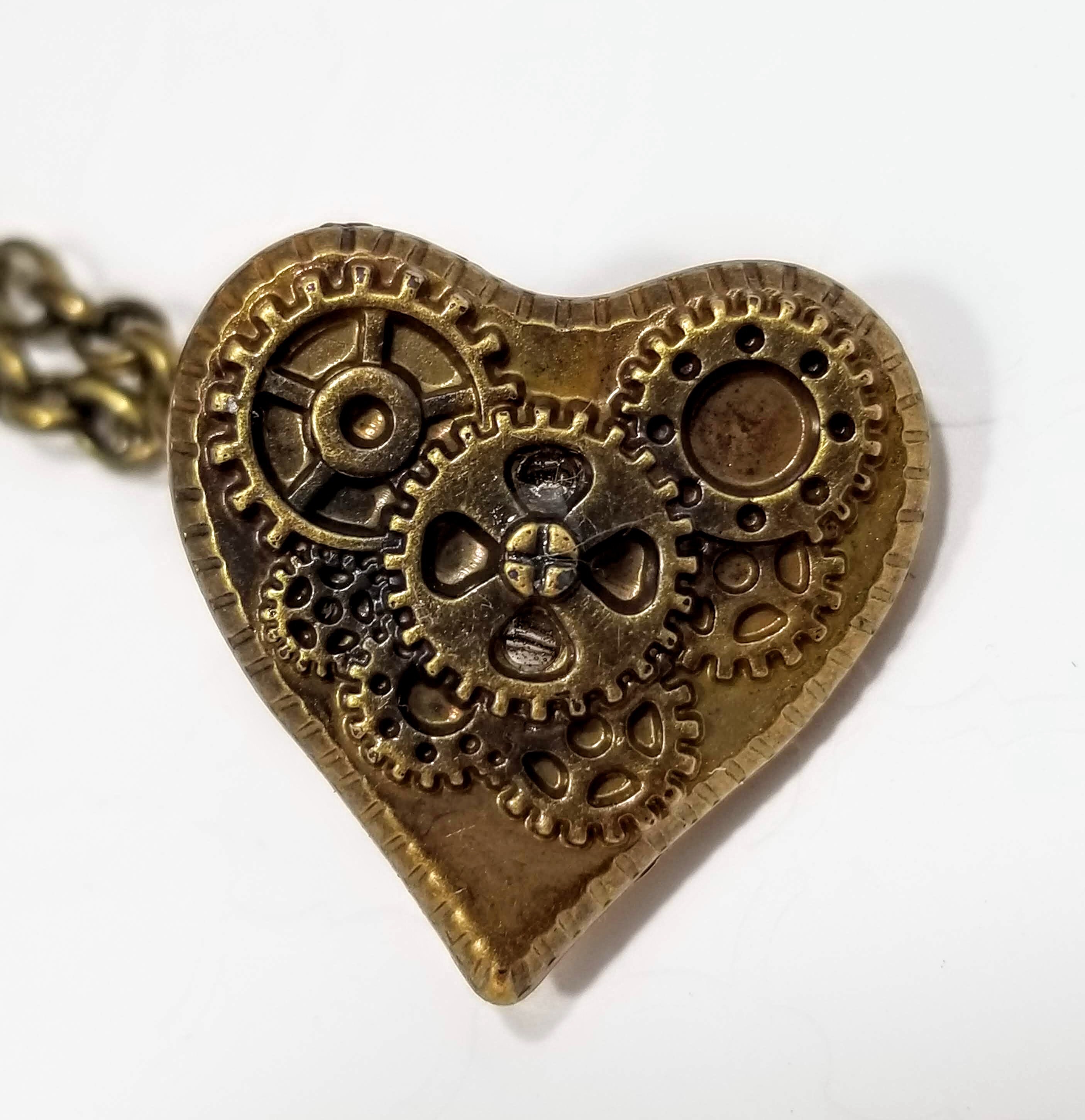 Bronze Heart Steampunk Sweater Cardigan Clip Sweater Closure - Etsy
