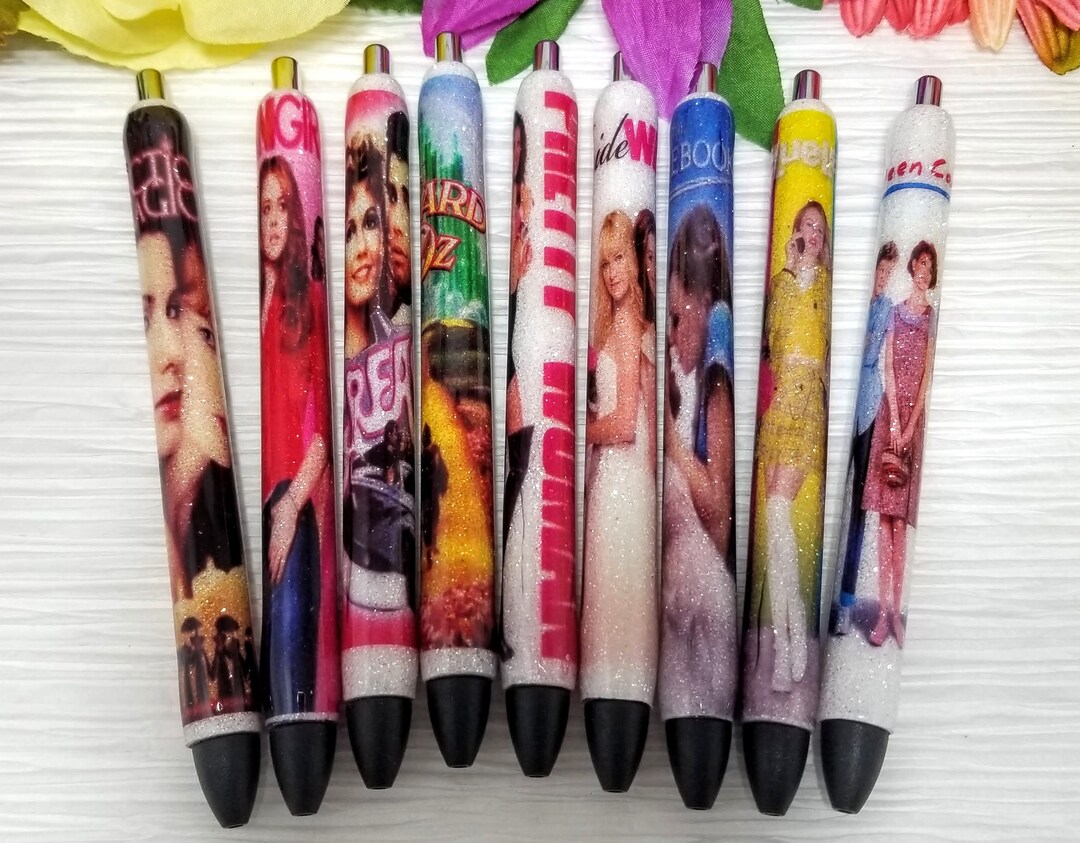 Movie Themed Chick Flick Epoxy Glitter Inkjoy Gel Pens With - Etsy