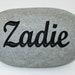 Custom Engraved Stone Art With One Word or Design of Your Choice We ...