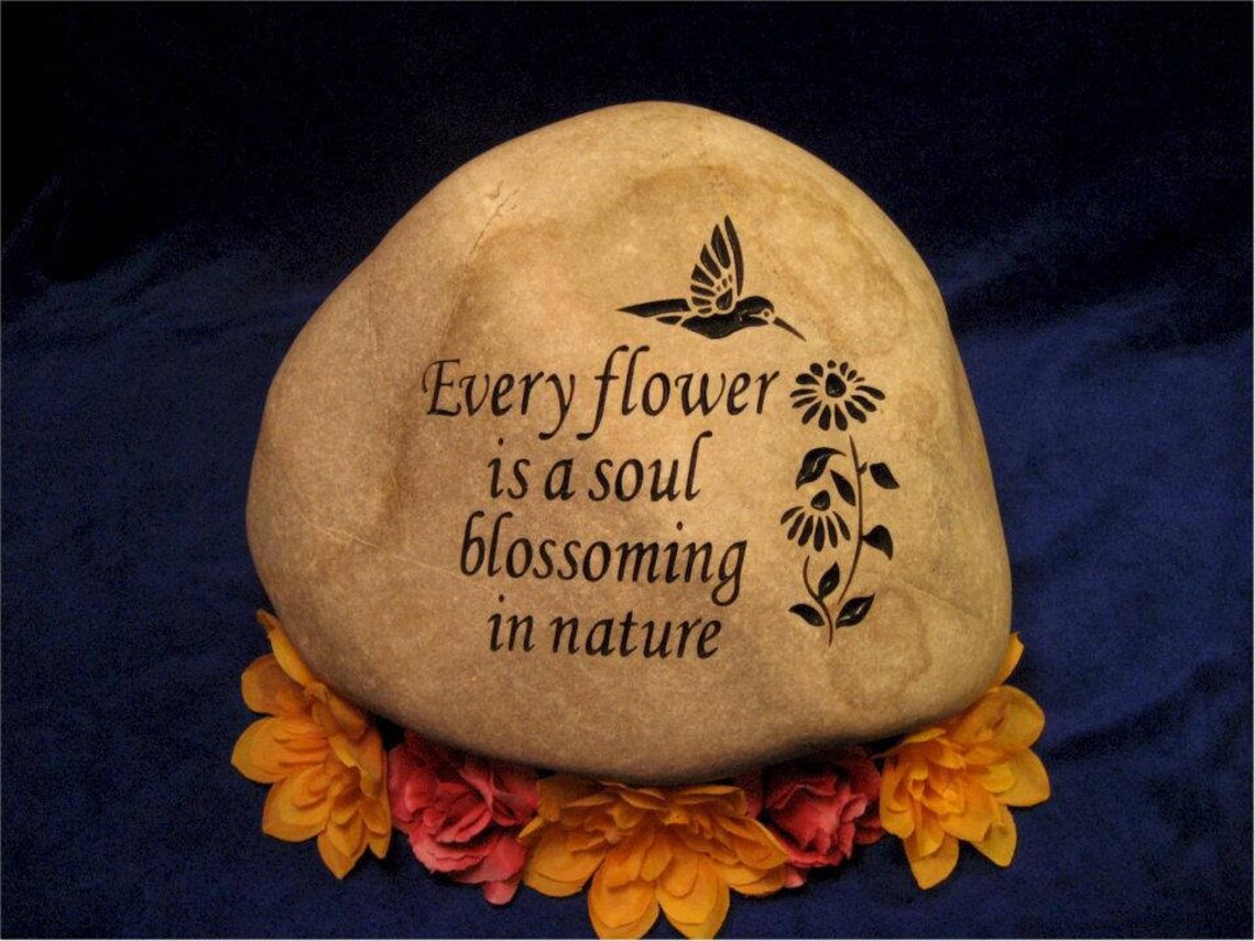 Custom Engraved Inspirational Stone - Etsy