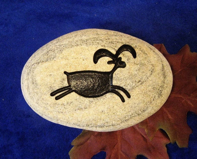 Custom Engraved Stone Art With One Word or Design of Your Choice We ...