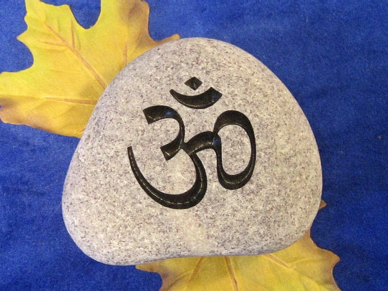 Custom Engraved Stone Art With One Word or Design of Your Choice We ...