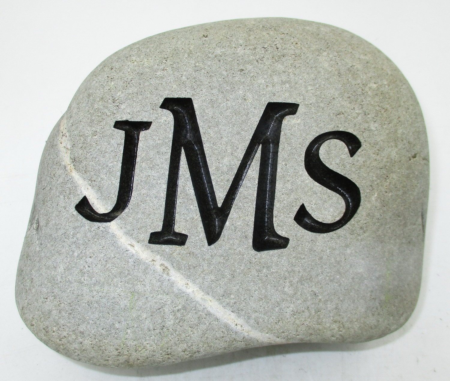 Custom Engraved Stone Art With One Word or Design of Your - Etsy
