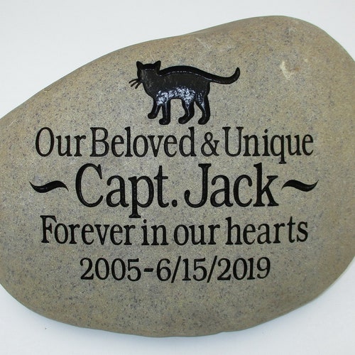Hand Engraved Rock Custom Pet Memorial - Etsy