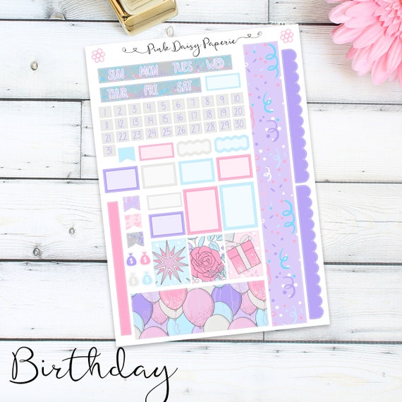 PrintPression Weeks Planner Sticker Kit Birthdays Are the Best Stickers ...