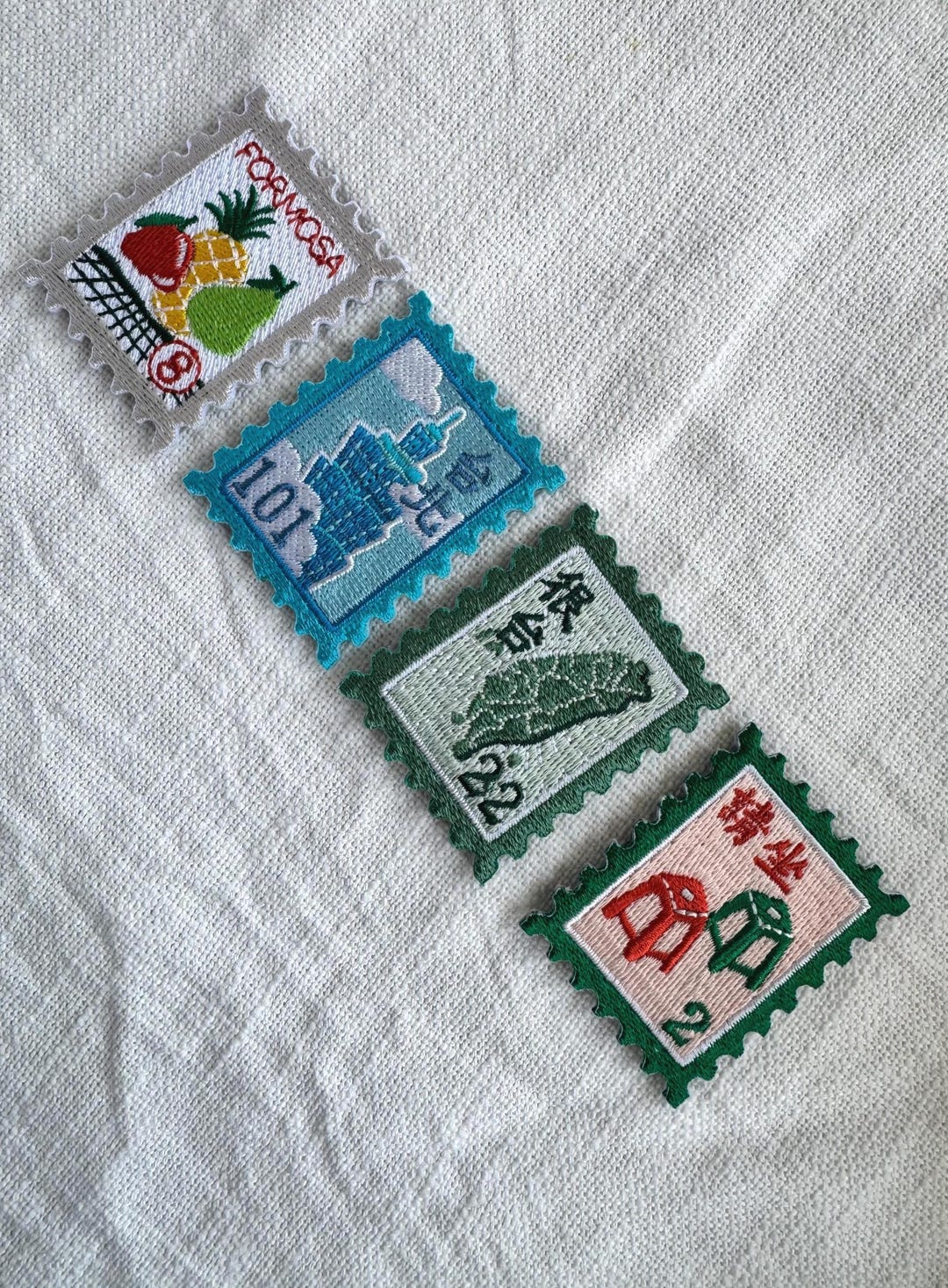 Taiwan Embroidery Stamps | Iron-on Patch | Magnet | Stools, Fruit Box ...