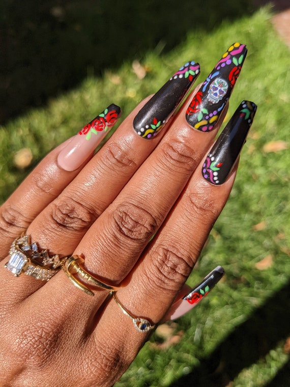 Calaveritas Day of the Dead Sugar Skull Mexican False - Etsy