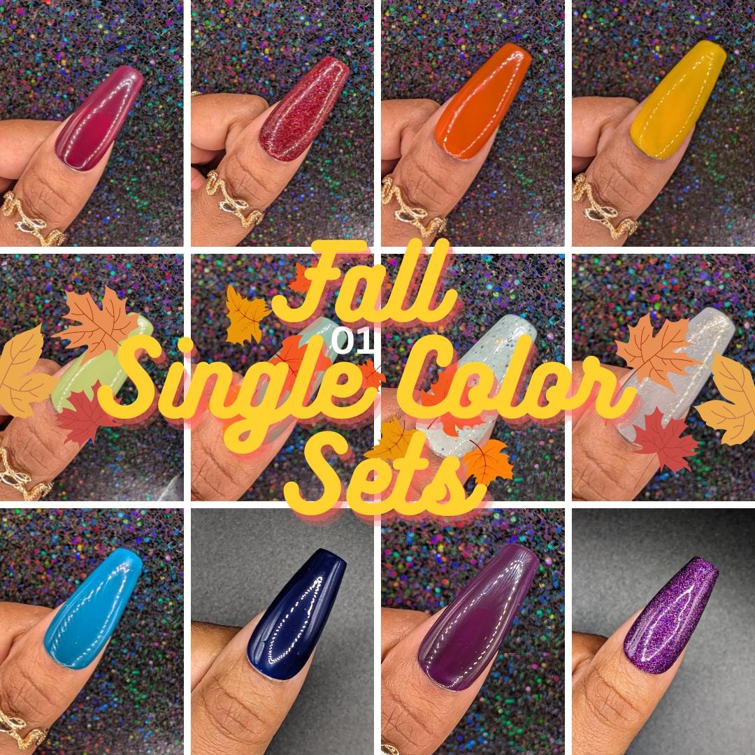 Fall Single Solid Color Sets *choose Your Color* - Hand-painted ...