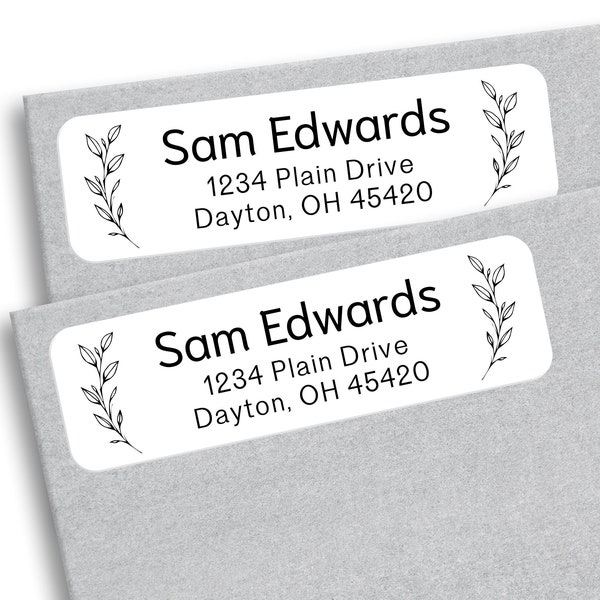 Personalized Self Adhesive Address Labels - Etsy