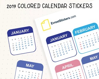 Calendar stickers | Etsy