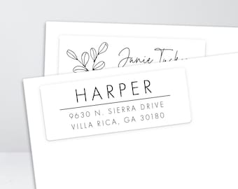 Address Labels / Personalized Return Address Labels / Custom - Etsy