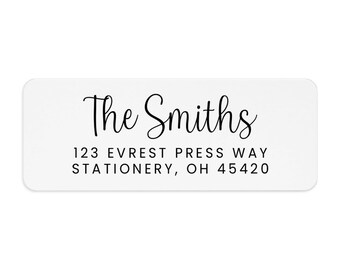Modern Address Stickers Return Address Labels Personalized - Etsy