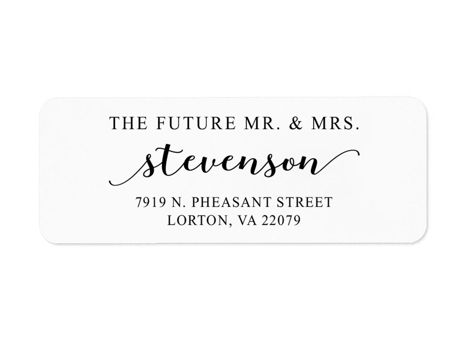 Wedding Return Address Labels Clear Address Labels Custom - Etsy