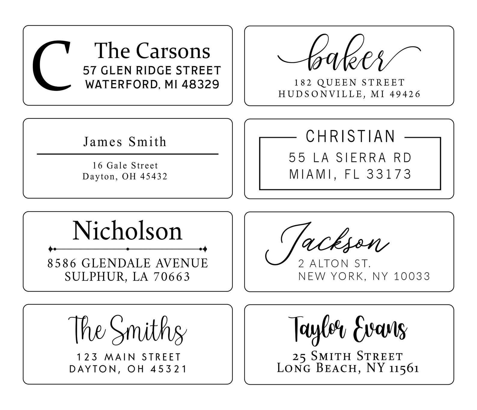 High Quality Roll Return Address Labels Return Address - Etsy