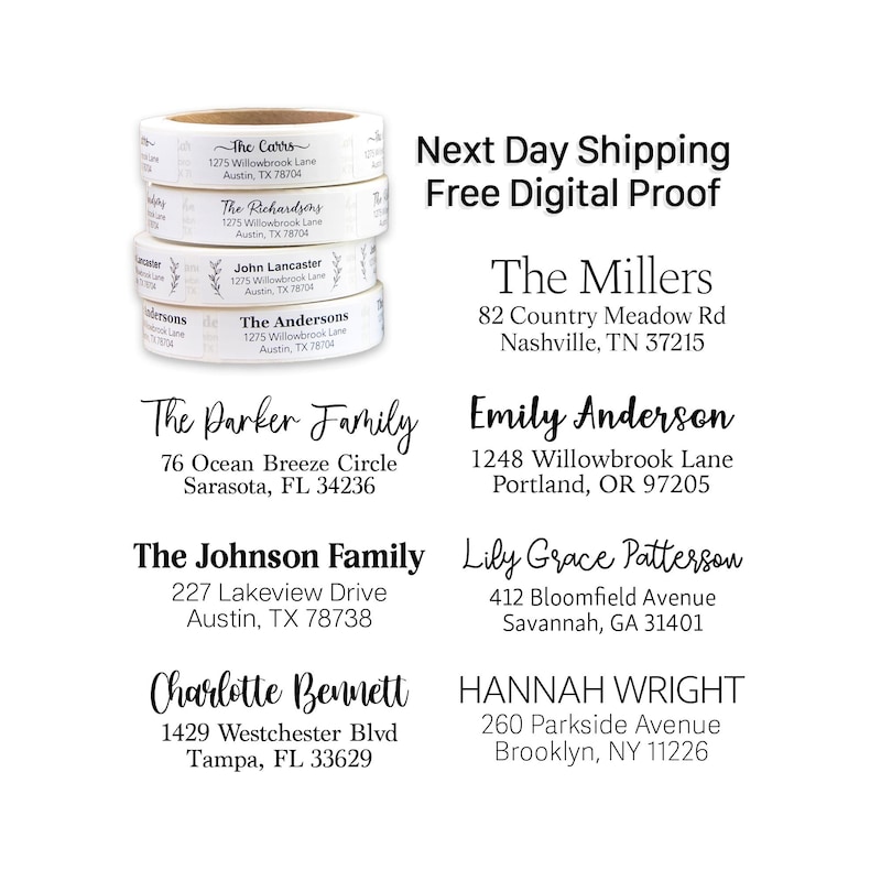 Personalized Return Address Labels - Etsy