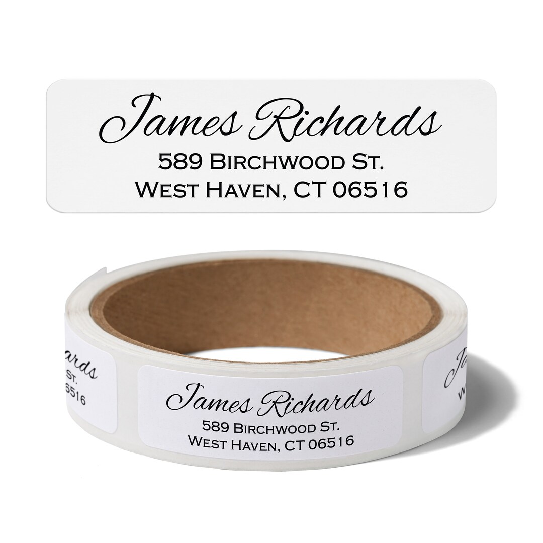 Return Address Label on a Roll Personalized Return Address Labels for ...