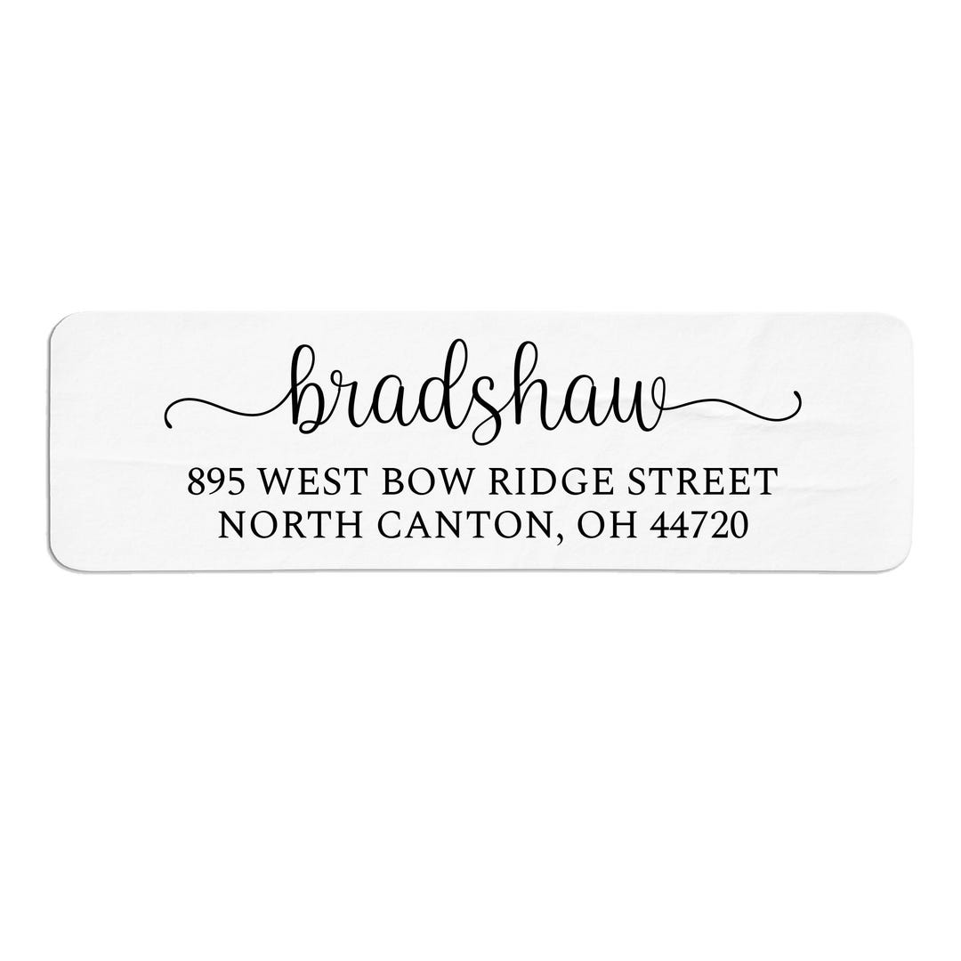 Script With Tails Return Address Labels White Sheets 50-300 Labels ...