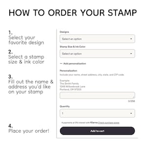 Address Stamp, Return Address Stamp, Custom Address Stamp, Self Inking ...