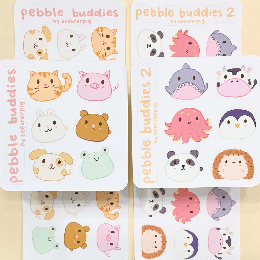 Pebble Buddies Sticker Sheets - Etsy