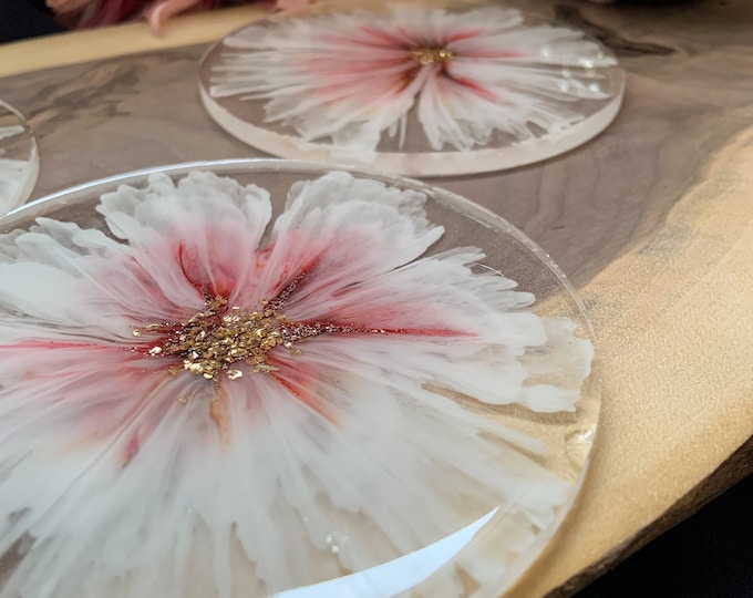 Decorative Resin Bloom Coaster - Etsy