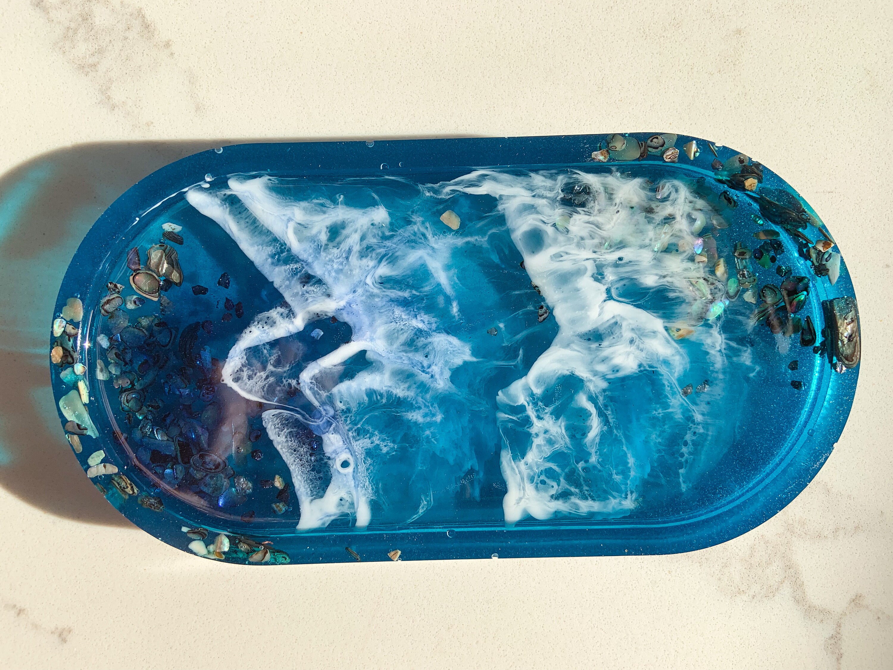 Ocean Trinket Traydeep Sea Decor Beach Trinket Tray Ocean Artocean ...