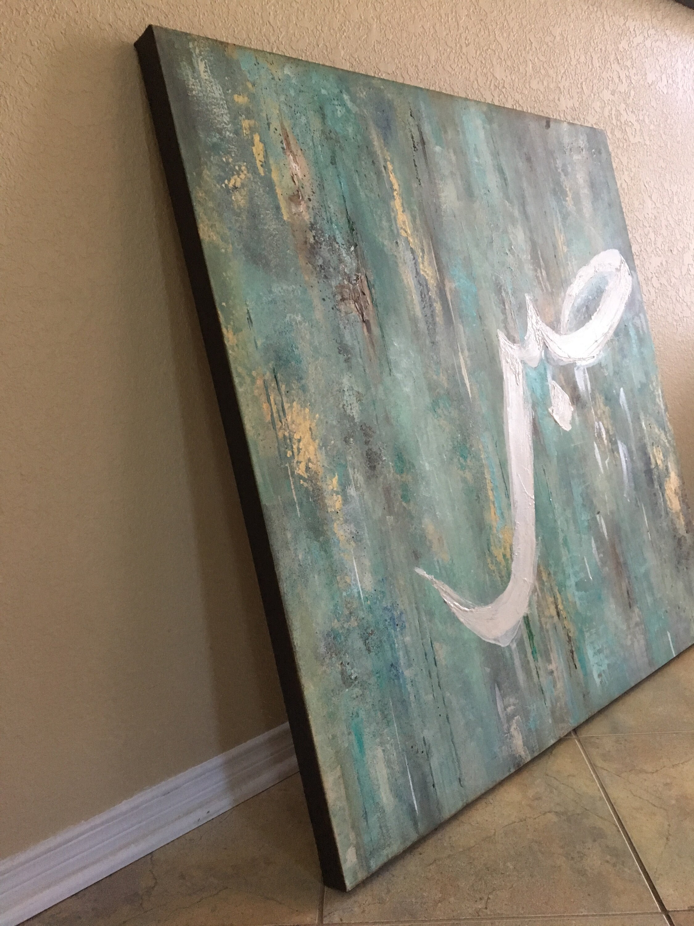 SABR |abstract Art,arabic Calligraphy, Custom Painting, Large Abstract ...
