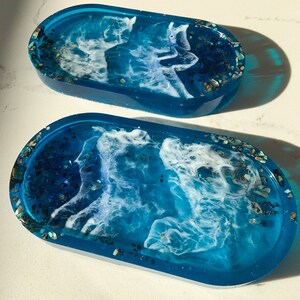 Ocean Trinket Tray|deep Sea Decor| Beach Trinket Tray| Ocean Art|ocean ...