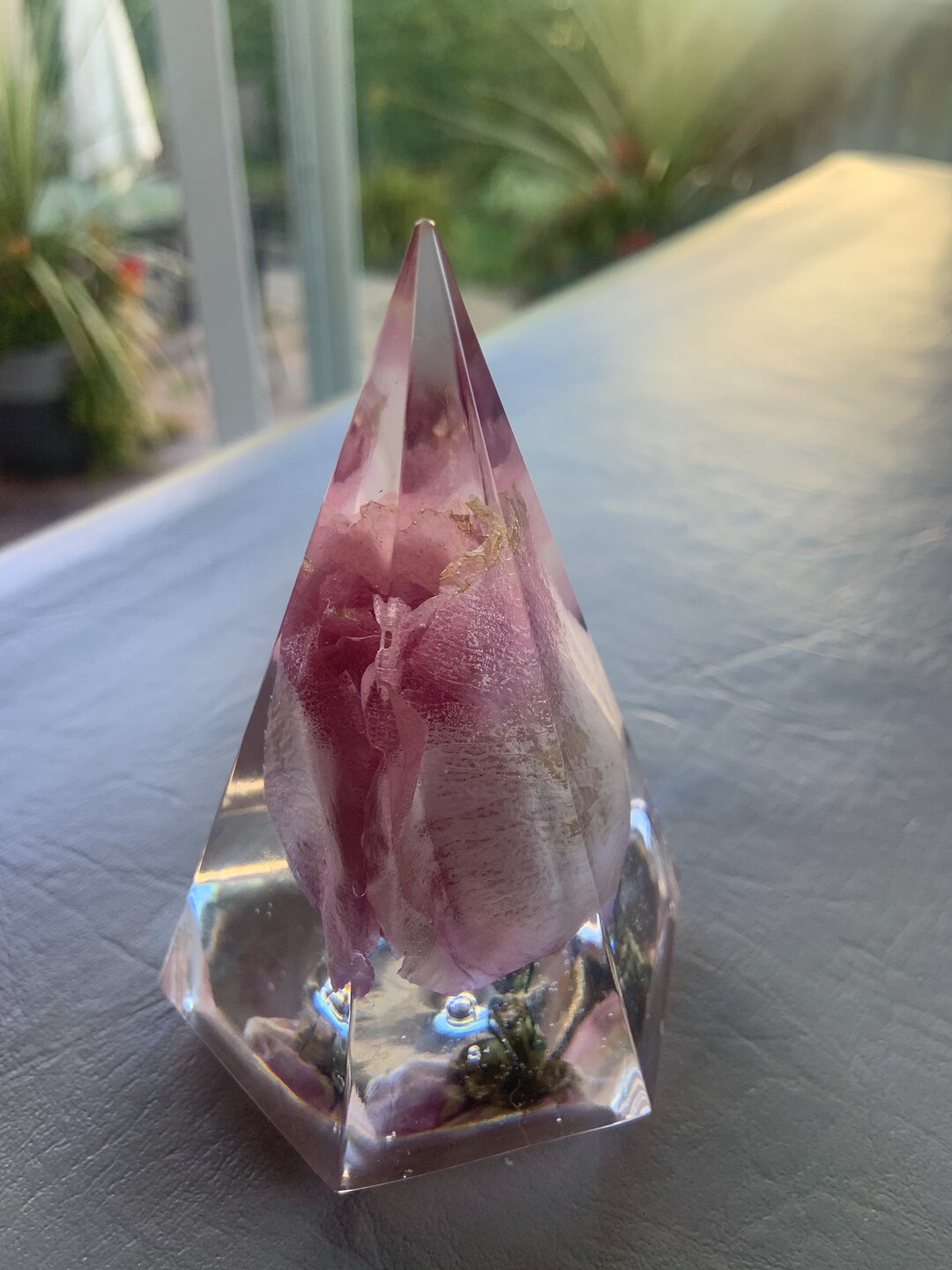 Pink Rose Resin Ring Holder|wedding Ring Holder|preserved Rose Gift ...