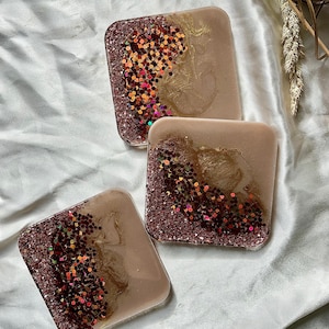 Elegant Resin Coasters | Set of 4|fall Inspired|autumn Decor|fall Table ...