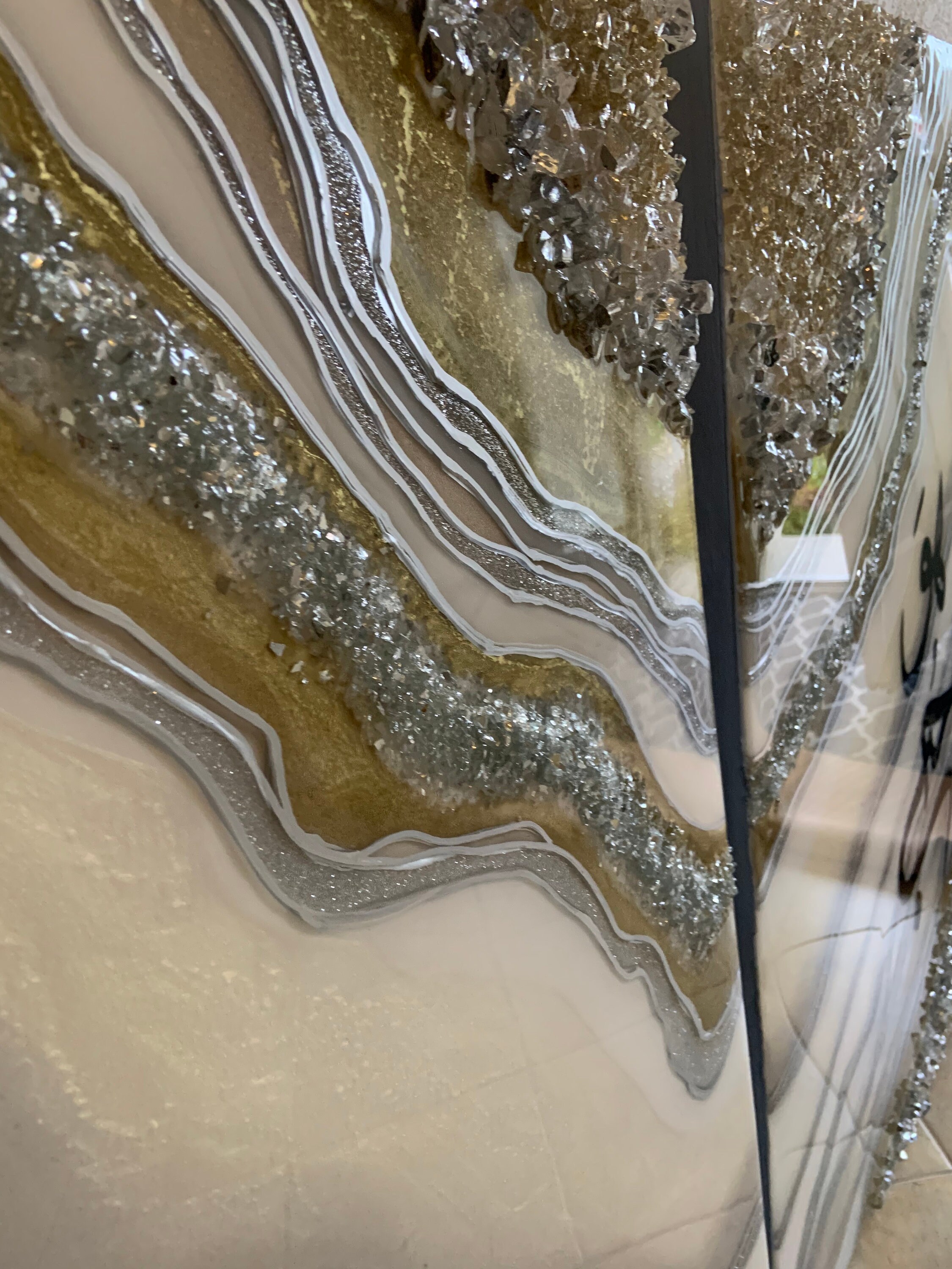 Custom Resin Arabic Calligraphychampagne Silver Resingold Silver ...