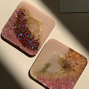 Elegant Resin Coasters | Set of 4|fall Inspired|autumn Decor|fall Table ...