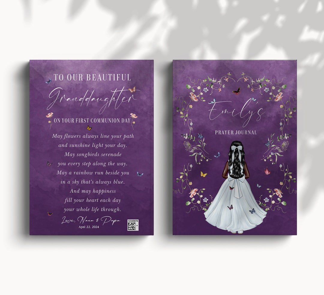 Personalized First Communion Journal, Daughter Journal From Mom, Prayer ...