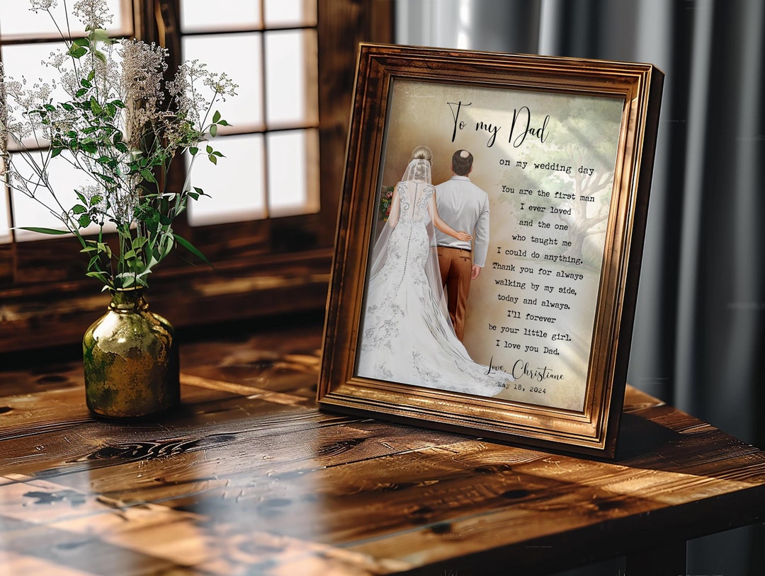 DAD WEDDING Gift From Bride Dad Gift Wedding Gift for Dad From Bride ...