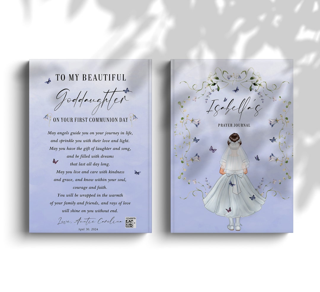 Personalized First Communion Journal, Daughter Journal From Mom, Prayer ...
